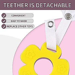 Baby Bandana Drool Bibs 6 Pack - Baby Bibs with Teething Toys/Teethers Set - Super Soft Absorbent Organic Cotton Bibs Unisex