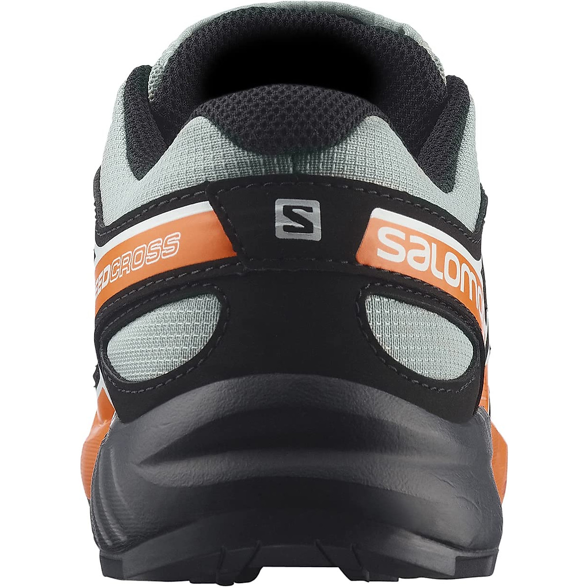 Salomon Speedcross Trail Running Shoes, Wrought Iron/Black/Vibrant Orange, 6 Big Kid