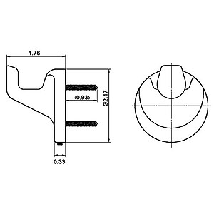 Laguna Brass Bathroom Accessories Robe Hook, Oil Rubbed Bronze Finish