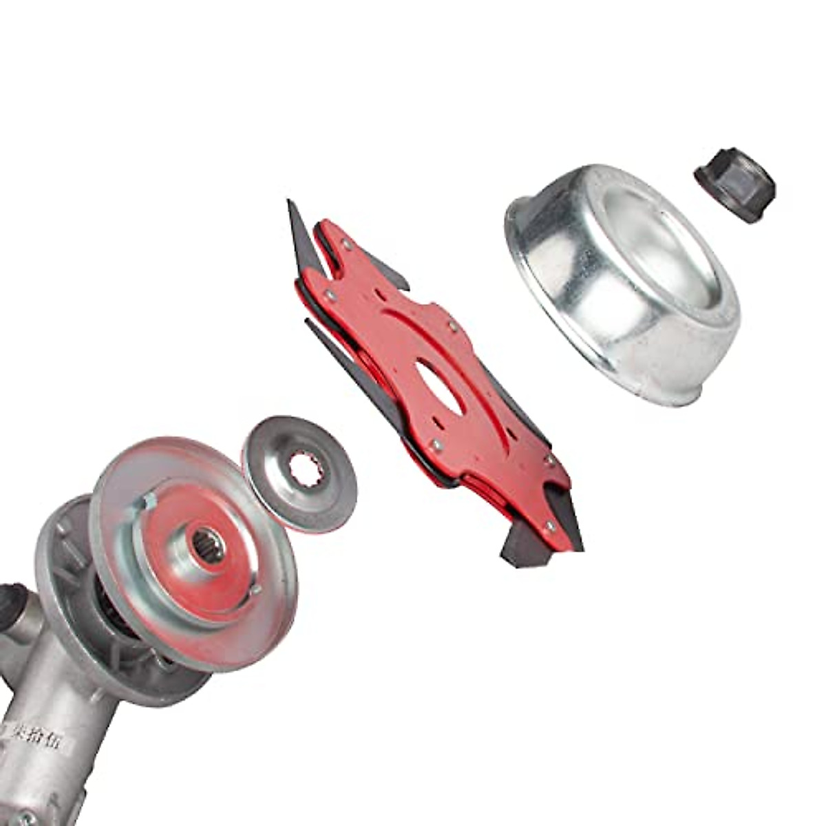 LUSQI Weed Eater Blades 6-Steel Cutter Trimmer Head Weed Wacker Blades Universal Fits Straight Shaft Trimmer