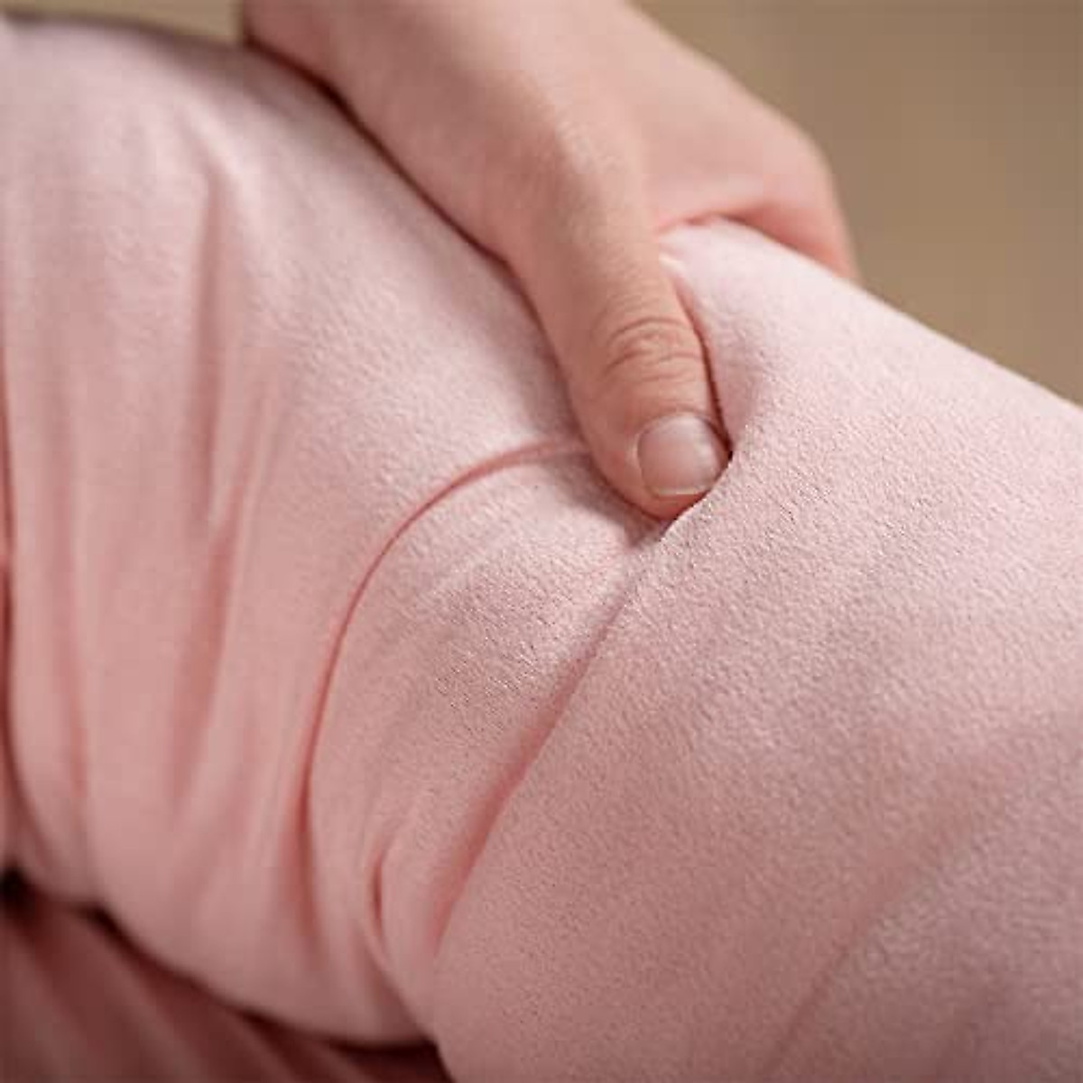 KASENTEX Dog Bed, Round Dog Beds for Medium/Large Dogs, Donut Dog Bed and Cat Bed Anti Slip and Machine Washable (Pink 27x27 Inches)