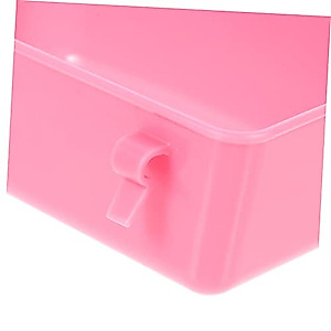 Mipcase 3pcs Parrot Holder Cup Conure Budgie Water Feeding Dispenser Cups Cage Chinchi Slot Plate Gamefowl Dish Greys Animals Accessories Feeder Trough Container Storage Lovebird