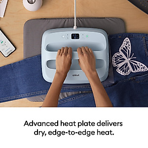 Cricut EasyPress 3 Smart Heat Press Machine with Built-In Bluetooth for T-shirts, Pillows, Tote Bags & More, Advanced Ceramic-Coated Heat Plate with Precise Temperature Control (12 in x 10 in)