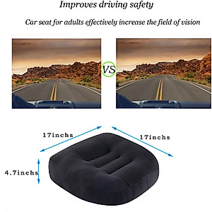 DYMGFZD Office Chair Cushions for Back and Butt, Ergonomic Chair/Seat Cushion for Long Sitting, Sitting Pillow for Automobile, Wheelchair, Computer Chair and Office Chair Hip Support Black