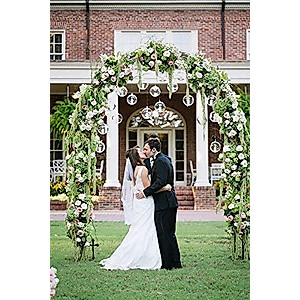 12 Pcs 3.15"/ 8cm Hanging Glass Tealight Holder Globe with LED Tealight, Plant Terrariums Glass Orbs Air Plants Tea Light Candle Holders Home Decor Indoor Outdoor Garden DIY Gifts (12 Pcs)