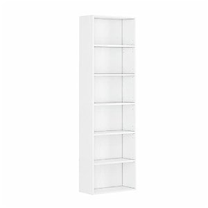 WAHEY Bookcase, 6-Tier Adjustable Open Storage Shelf Display Bookshelf, HOFB004