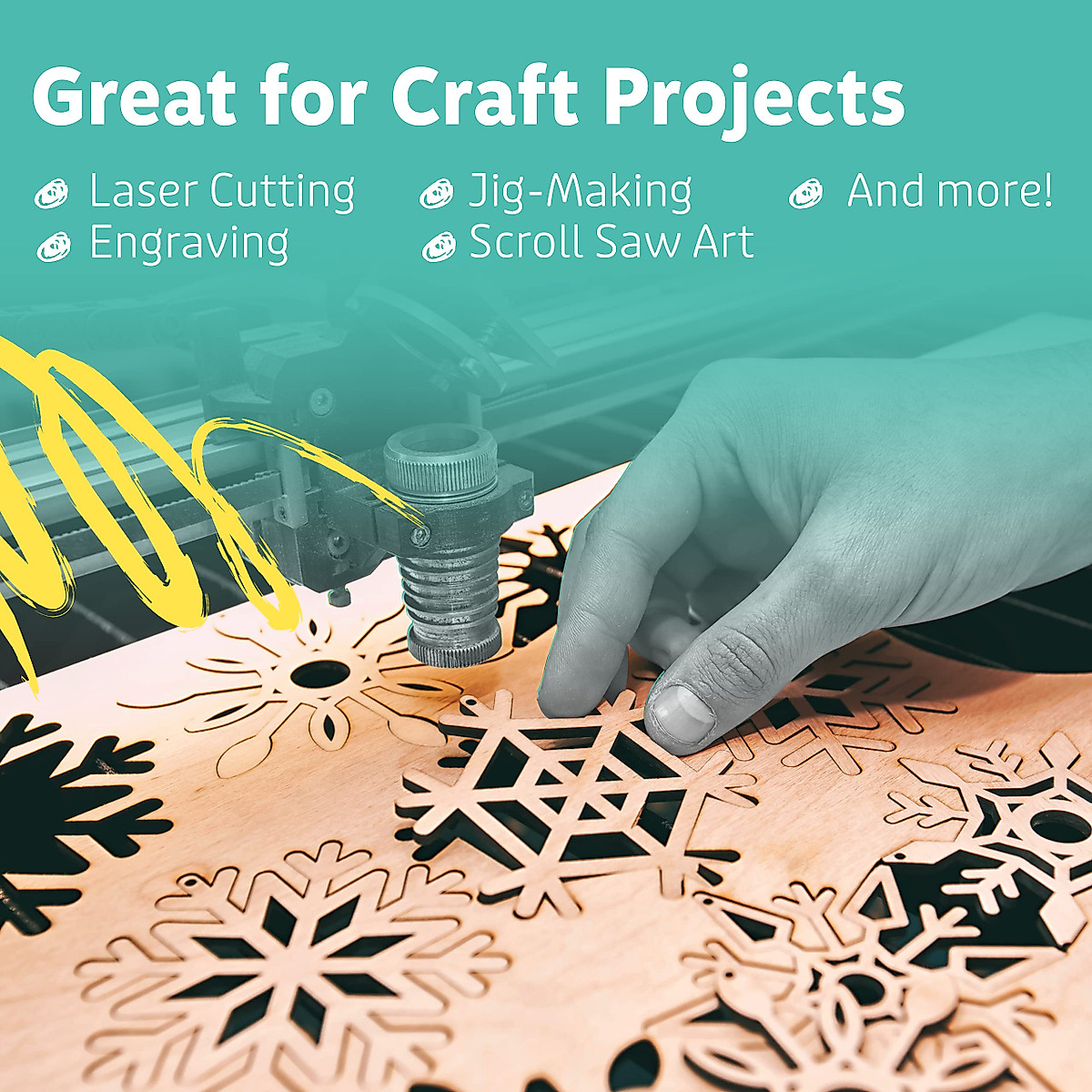 Artlicious 1/8 inch (3mm) - 12x12 Baltic Birch Plywood Sheets - 20 Pack