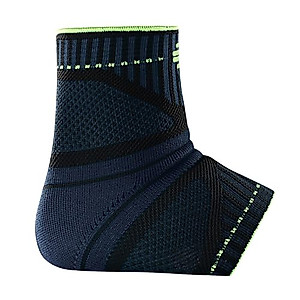 Bauerfeind Sports Ankle Support Dynamic - Ankle Compression Sleeve for Freedom of Movement - 3D AirKnit Fabric for Breathability - Premium Quality & Washable (M, Black)