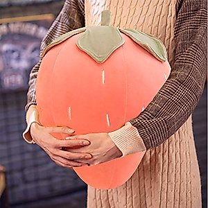 Cute Fruit Stuffed Strawberry Super Soft Girls Pillows，Soft Kawaii Strawberry Shaped Toy-Home Car Decoration Throw Pillow Birthday for Girls, Boys, Friends (9.84 in) (Green)
