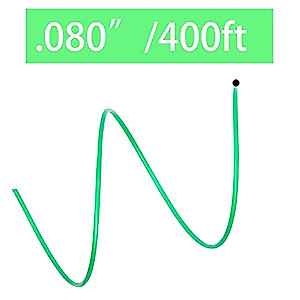 KEYHAO Green,1 lbs Coil of .080" X 400ft Round String Trimmer Line