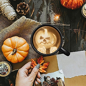 Healeved Halloween Cauldron Mug Halloween Coffee Mug Witches Brew Mug 450ml Ceramic Coffee Cup Witch Mug Cauldron Coffee Mug Milk Mug Novelty Halloween Mug