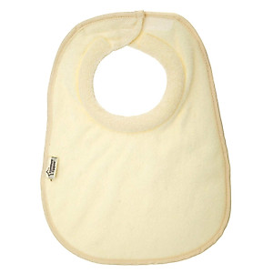 Tommee Tippee Closer to Nature Comfi-Neck Baby Bib with Padded Collar, Reversible – Cream Chevron, 2 Count