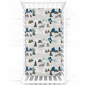 Baby Carseat Cover & Crib Sheet Toddler Bed Sheets, Mounatins
