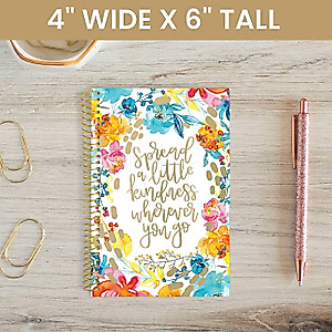 bloom daily planners 2024 Pocket Planner - 4” x 6” - (January 2024 - December 2024) - MINI Weekly/Monthly Agenda Organizer & Calendar Book - Spread Kindness