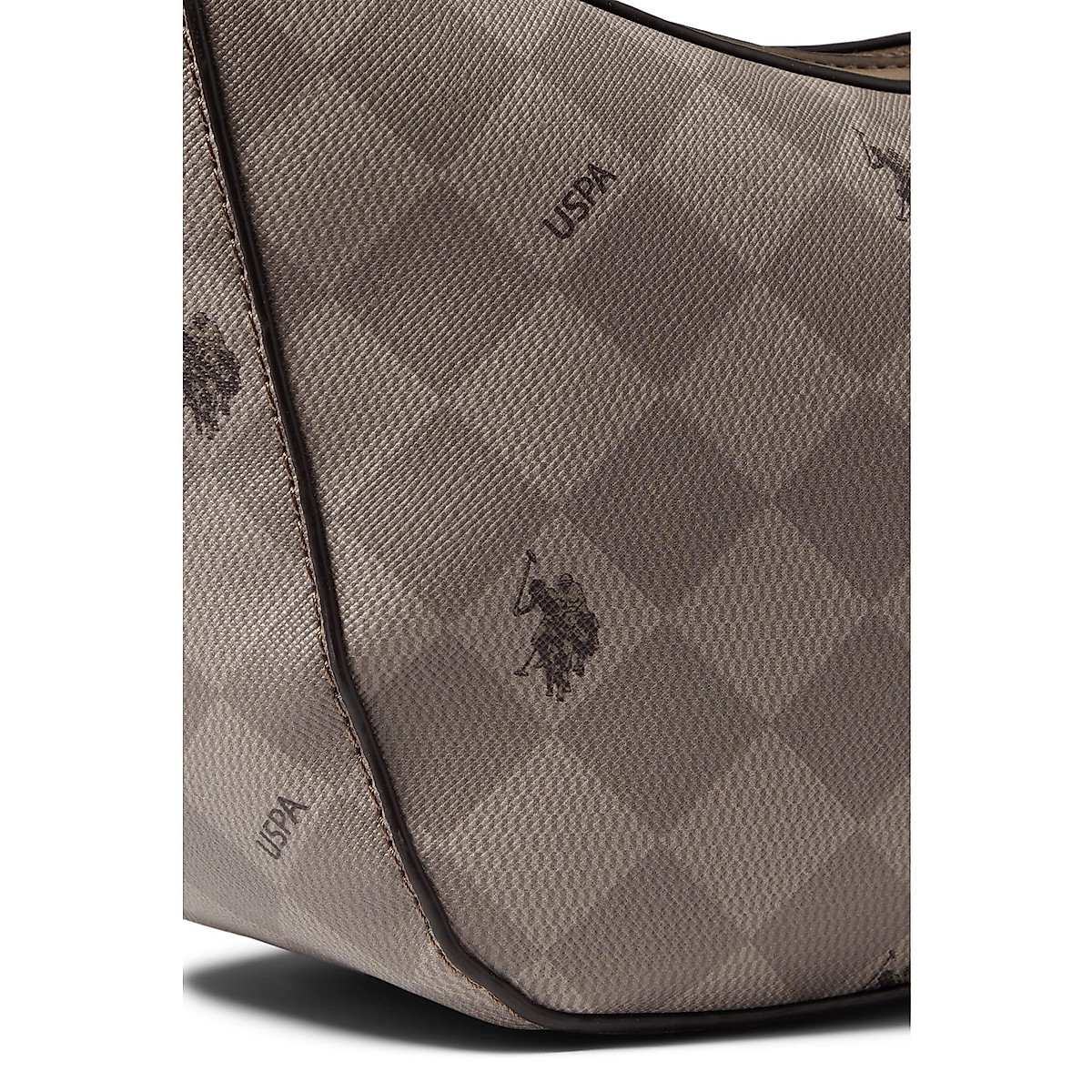 U.S. Polo Assn. Floral Diamond Crossbody Taupe One Size