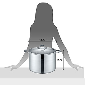CONCORD 20 Quart Stainless Steel Canning Pot Set. Includes Canning Rack, Tongs, Jar Lifter, Funnel, Wrench, Lid Lifter, Mixer/Measurer (Induction Compatible)
