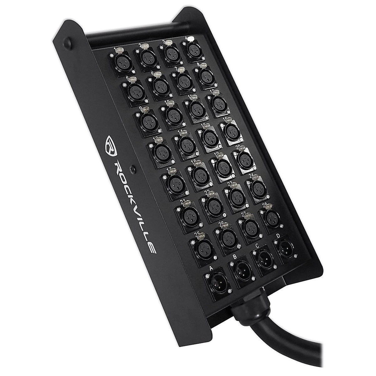Rockville SX32100 32 Channel (4 Returns) 100 Foot XLR Snake Cable, 100% OFC
