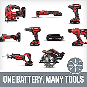 SKIL 20V 2-Tool Combo Kit: 20V Cordless Drill Driver and Impact Driver Kit Includes 2.0Ah PWR CORE 20 Lithium Battery and Charger - CB739001