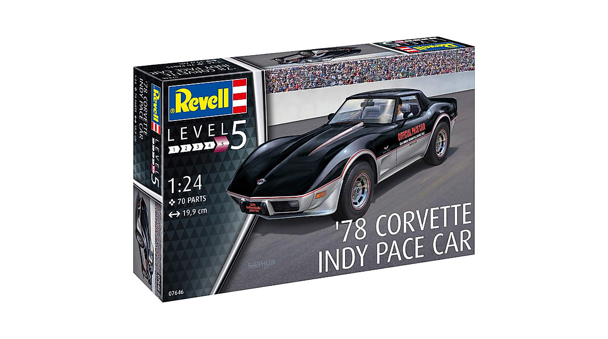 Revell '78 Corvette Indy Pace Car Model Kit 1:24 Scale
