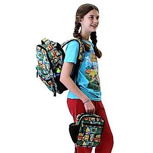 Nintendo Animal Crossing Kids 16 Inch School Backpack (One Size, Black)