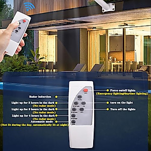 BVFNKQSC Outdoor Waterproof Solar Street Light, 800W Solar Parking lot Light, LED Wide-Angle Light, with Motion Sensor IP67 Waterproof Commercial Lighting,800W