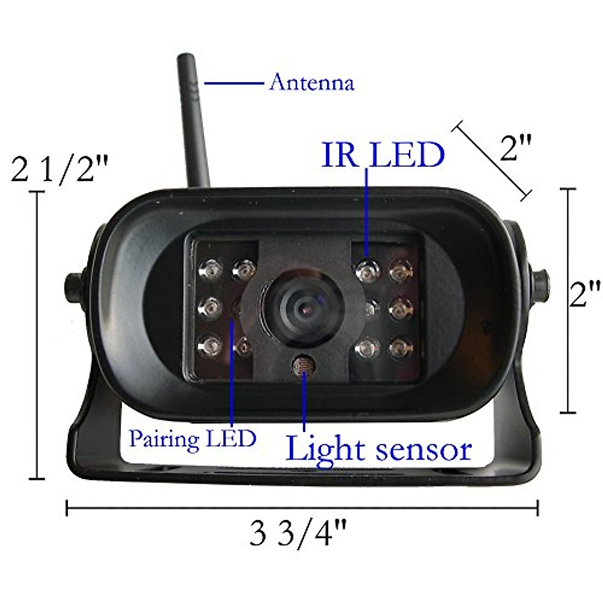 4Ucam Digital Wireless Camera + 7" Monitor for Bus, RV, Trailer, Motor Home, 5th Wheels and Trucks Backup or Rear View