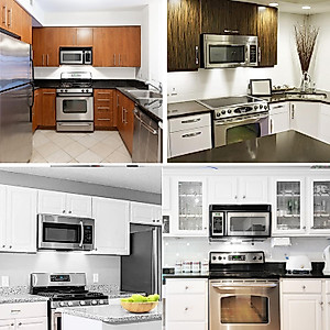 E17 LED Bulbs Dimmable 5W Microwave Over Stove Bulb, 40W Incandescent Equivalent, Daylight White 6000K, Fit for Whirlpool Maytag GE Kenmore LG Microwaves, Replaces 8206232A 1890433 AP4512653, 2 Pack