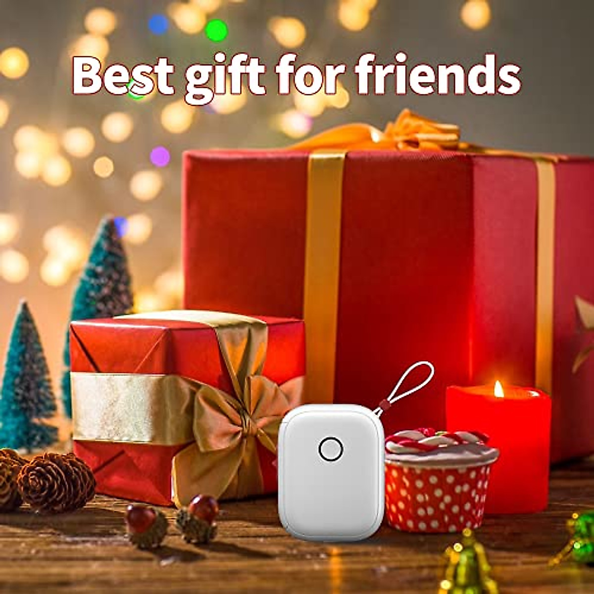 MARKLIFE P12 Label Maker Machine with Tape - Portable Bluetooth Label Printer, Mini Printer Can Print Continuous Label, Sticker Printer Compatible with iOS Android, for Business Home Office (White)