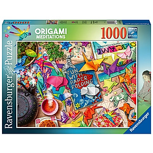 Ravensburger Aimee Stewart Origami Meditations 1000 Piece Jigsaw Puzzle for Adults & Kids Age 12 Years Up