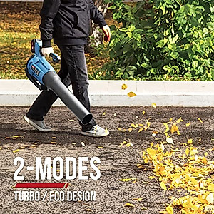 Enhulk Brushless Leaf Blower Cordless, 430 CFM Max Electric Jet Blower with Powered Motor, 20V 4.0Ah Battery*2 & Fast Charger, High/Low-Speed Handheld Blowers for Lawn Care Yard Work Around The House