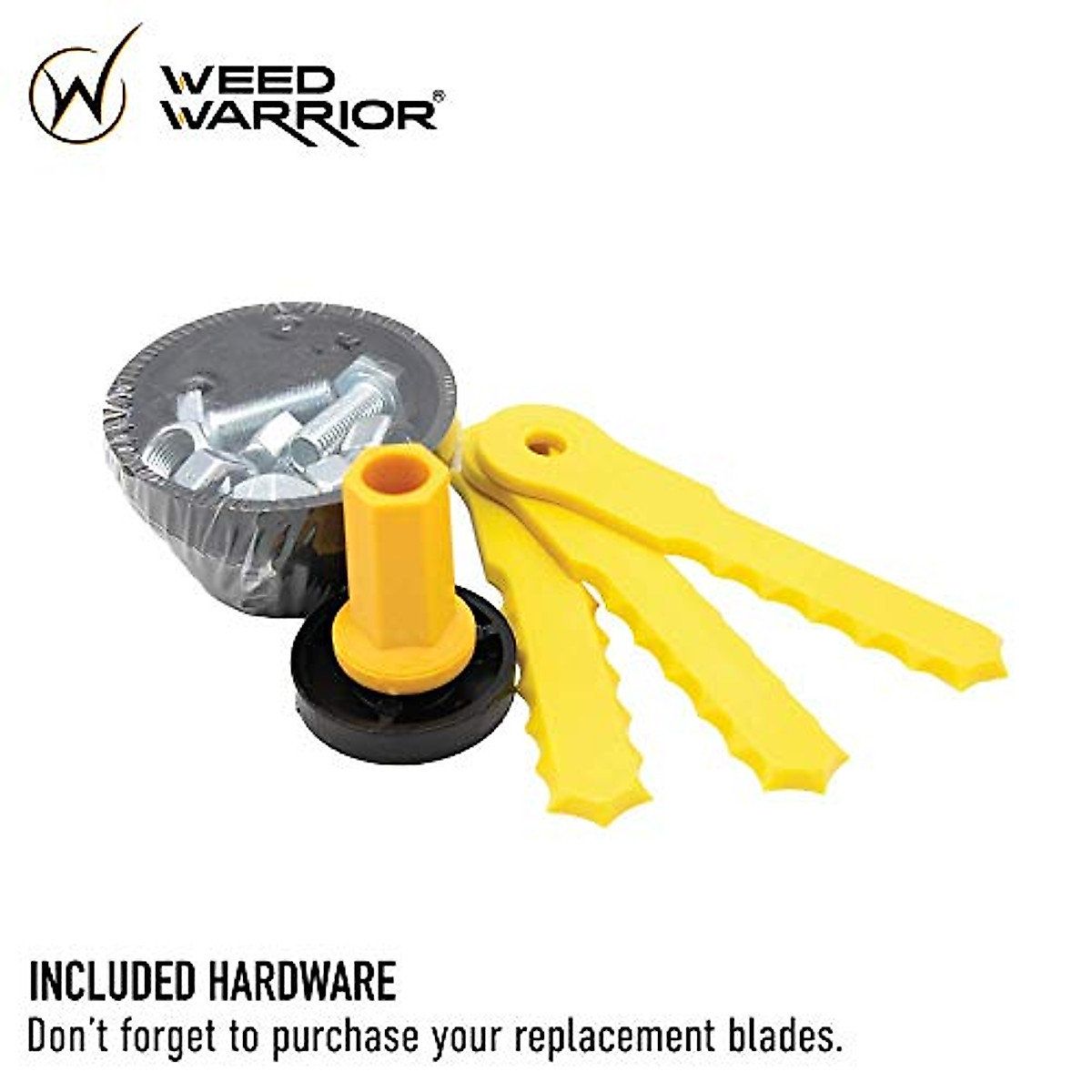 Weed Warrior Push-N-Load 3-Blade Trimmer Head Accessory, Universal Fit
