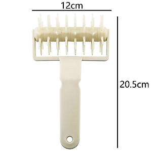 Tegg Pizza Roller Plastic Pizza Pastry Baking Dough Roller Docker Dough Bubble killer