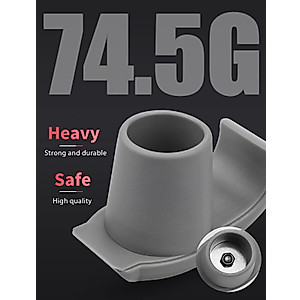 Walker Ski Glides, 2-Pack Universal Skis for Walkers for Seniors Replacement Glide Caps Heavy Duty Walker Assist Accessories