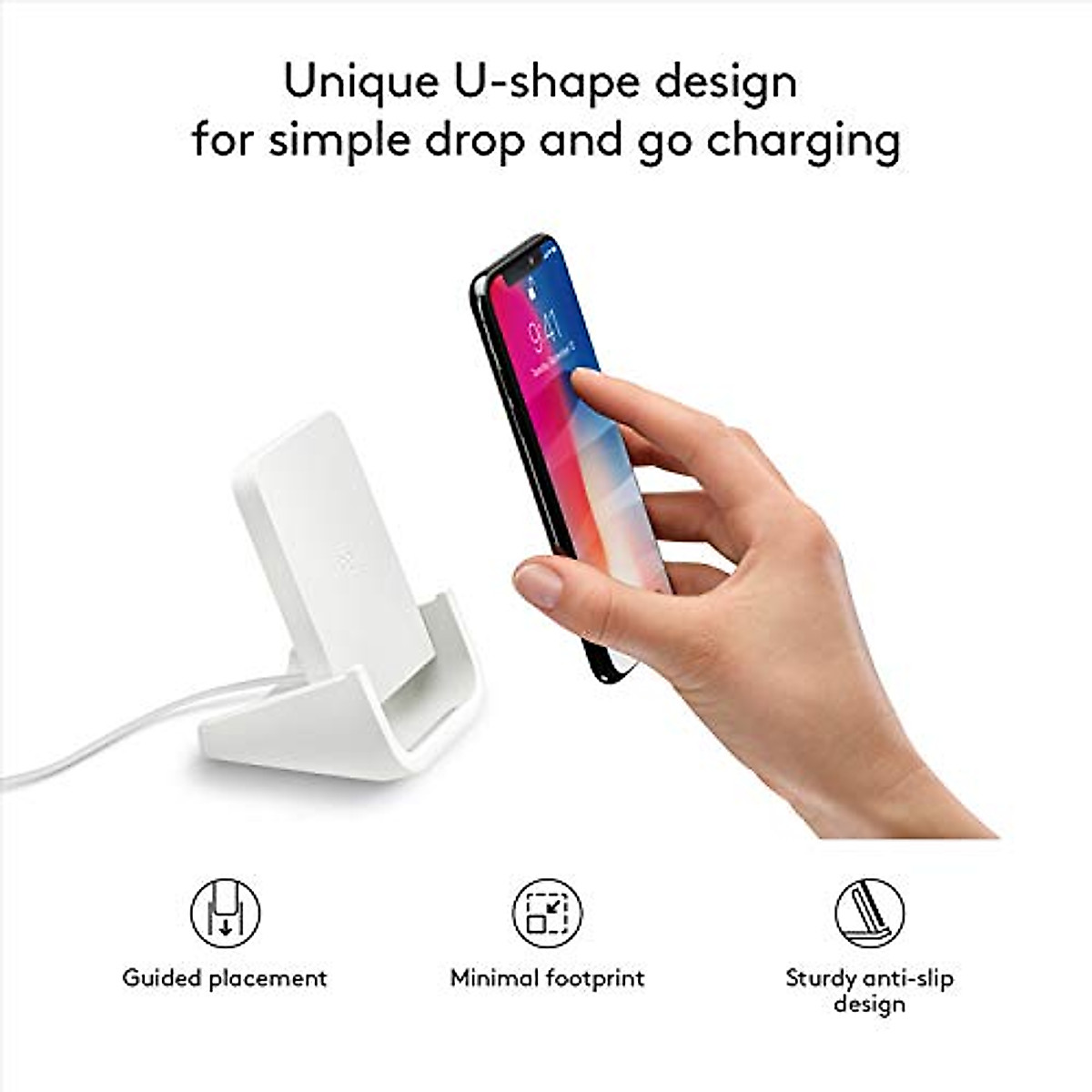 Logitech Powered Wireless Charging Stand for iPhone 8, 8 Plus, X, XS, XS Max and XR