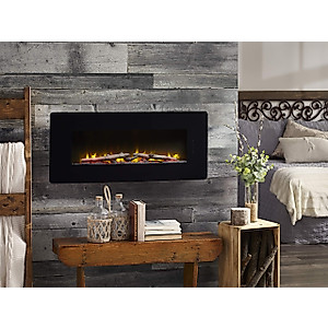 Dimplex Winslow 42" Wall-Mounted/Tabletop Electric Linear Fireplace (Model: SWM4220), 4777 BTU, 120 Volt, 1400 Watt, Black