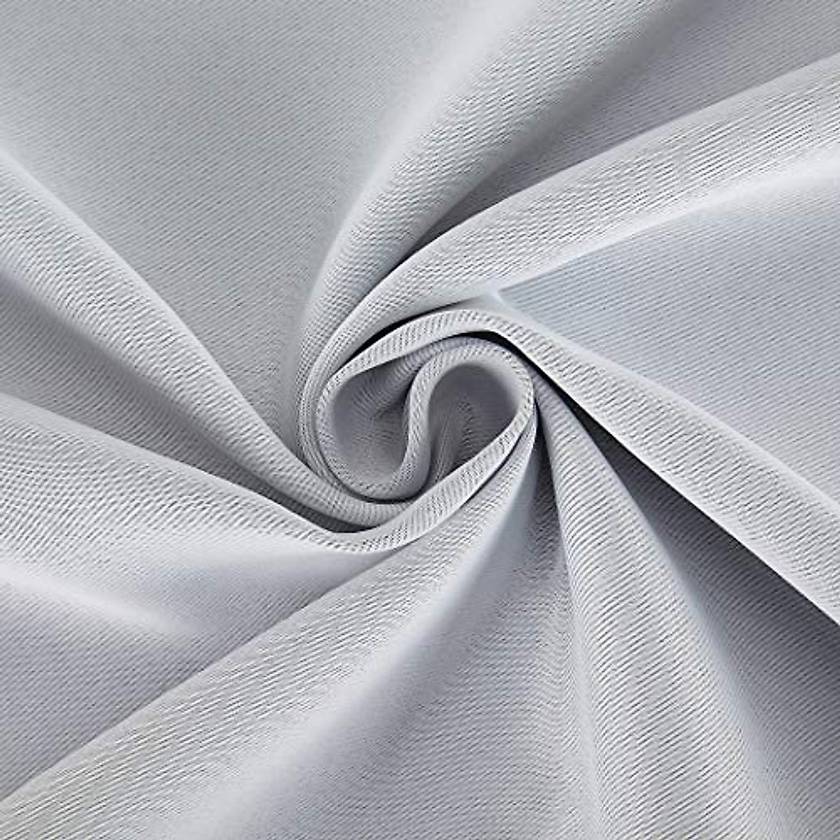 Sun Zero Easton Energy Saving Blackout Grommet Curtain Panel, 40" x 84", Dove White