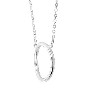 Silpada 'Karma' Open Circle Necklace in Sterling Silver, 18" + 2"
