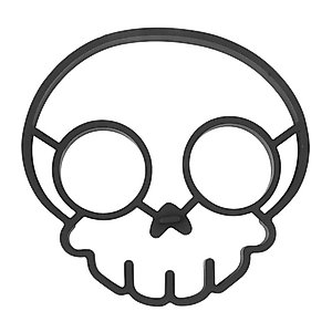 Funny Skeleton Head Breakfast Omelette Fried Egg, Silicone Non-Stick Egg Shaper Creative Pancake Form Maker Cooking Tool DIY Kitchen Accessories Gadget
