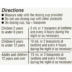 Hyland's Naturals Cold Medicine for Kids Ages 2+, Nighttime Cough Syrup, Decongestant, Allergy & Common Cold Symptom Relief, 4 Fl Oz