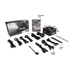 Seasonic FOCUS PX-750 | 750W | 80+ Platinum | Full Modular | ATX Form Factor | Low Noise | Premium Japanese Capacitor | 10 Year Warranty | Nvidia RTX 30/40 Super & AMD GPU Compatible (Ref. SSR-750PX)