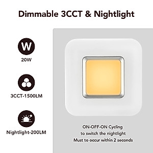 OREiN Bathroom Exhaust Fan with Light, 110 CFM 2.0 Sones, 27W Bathroom Fan with Light for Home, 1500lm LED Light 3000K/4000K/5000K Selectable & Nightlight, FCC/ETL Listed, Bathroom Fan Light Combo