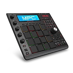 Akai Professional MPC Studio Black | Ultra-Portable MPC With MPC Software (Download), USB Power, LCD Screen, Touch Sensitive Encoders, Brushed Aluminium Body & Data Dial