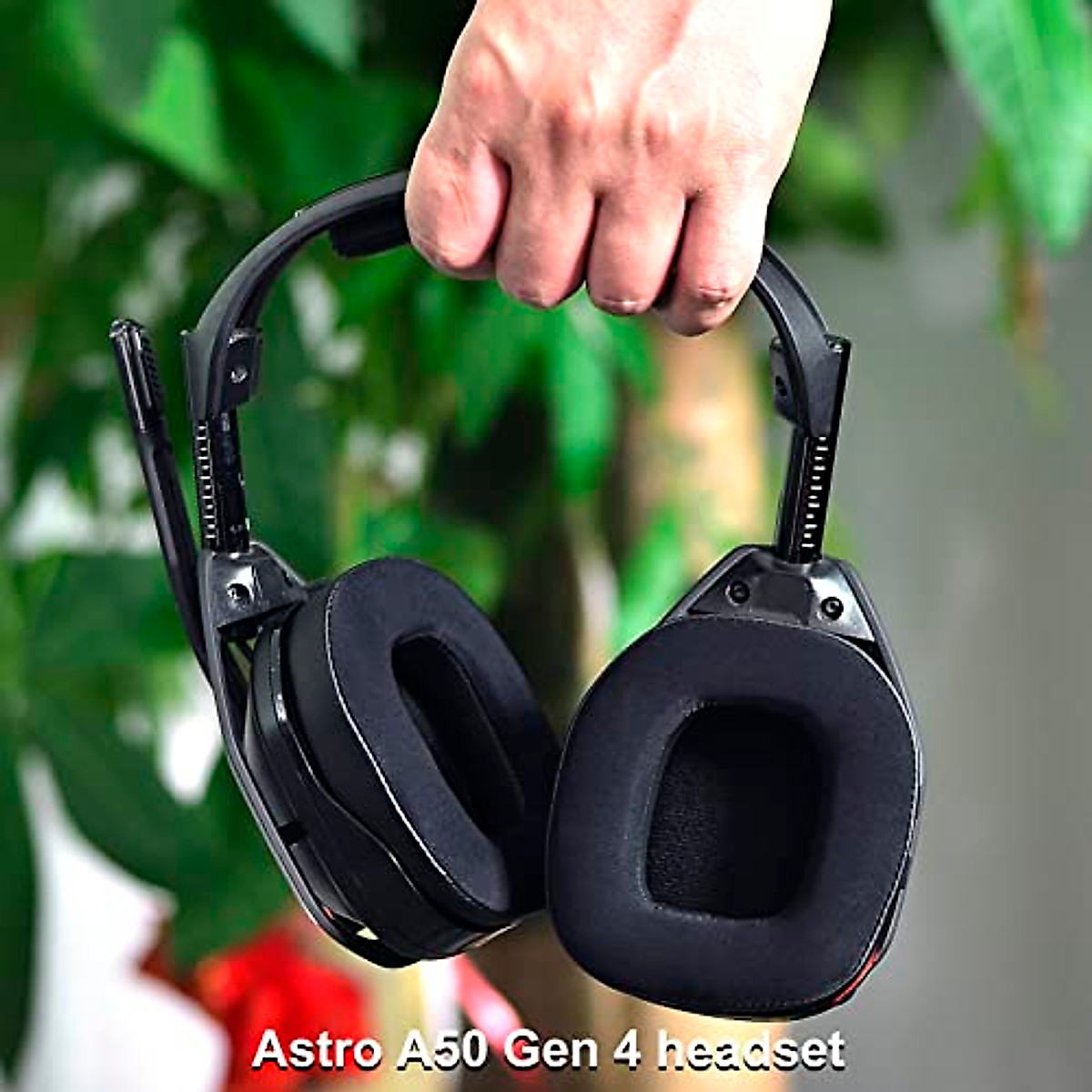 A50 Gen 4 Mod Kit - defean Replacement Earpads and Headband Compatible with Astro A50 Gen 4 Headset,Ear Cushions, Upgrade High-Density Noise Cancelling Foam, Added Thickness (Black Silky Cool Fabric)