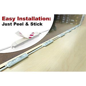 Crystal Vision Premium Pre-Installed LED Kit for Showcase, Display Case, Under Cabinet LED & Dressing Room Mirror - 12.5ft (W/Dimmer)