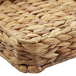 Grass Weaving Tray, Grass Storage Bins for Fruit or Tea,Arts and Crafts. (1) (Tray-A-M)