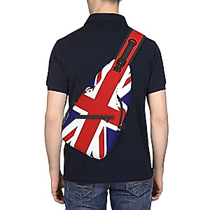 British Flag Britain English England Crossbody Sling Backpack Sling Bag Travel Hiking Chest Bag Daypack