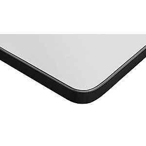 Regency Kahlo Tapered Leg Rectangular Multipurpose Table, 48" x 24", White/Chrome