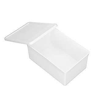 Zerodis Storage Box, Plastic Desktop Storage Box Plastic Storage Bin Tote Multifunction Dustproof Storage Box Organizing Container with Lid for Home Desktop(#1)