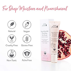 100% PURE Super Fruit Oil Nourishing Eye Cream, Organic, Anti-Aging Under Eye Cream, Natural Eye Cream for Puffiness, Fine Lines, 0.5 Fl Oz