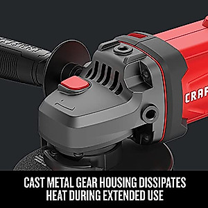 Craftsman V20 Angle Grinder, Small, 4-1/2-Inch with Battery Kit, Charger Included, 4.0-Ah (CMCG400B & CMCB204-CK)